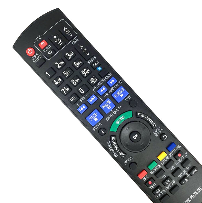 Replacement for Panasonic Blu-ray Disc Recorder IR6 Remote Control Fit